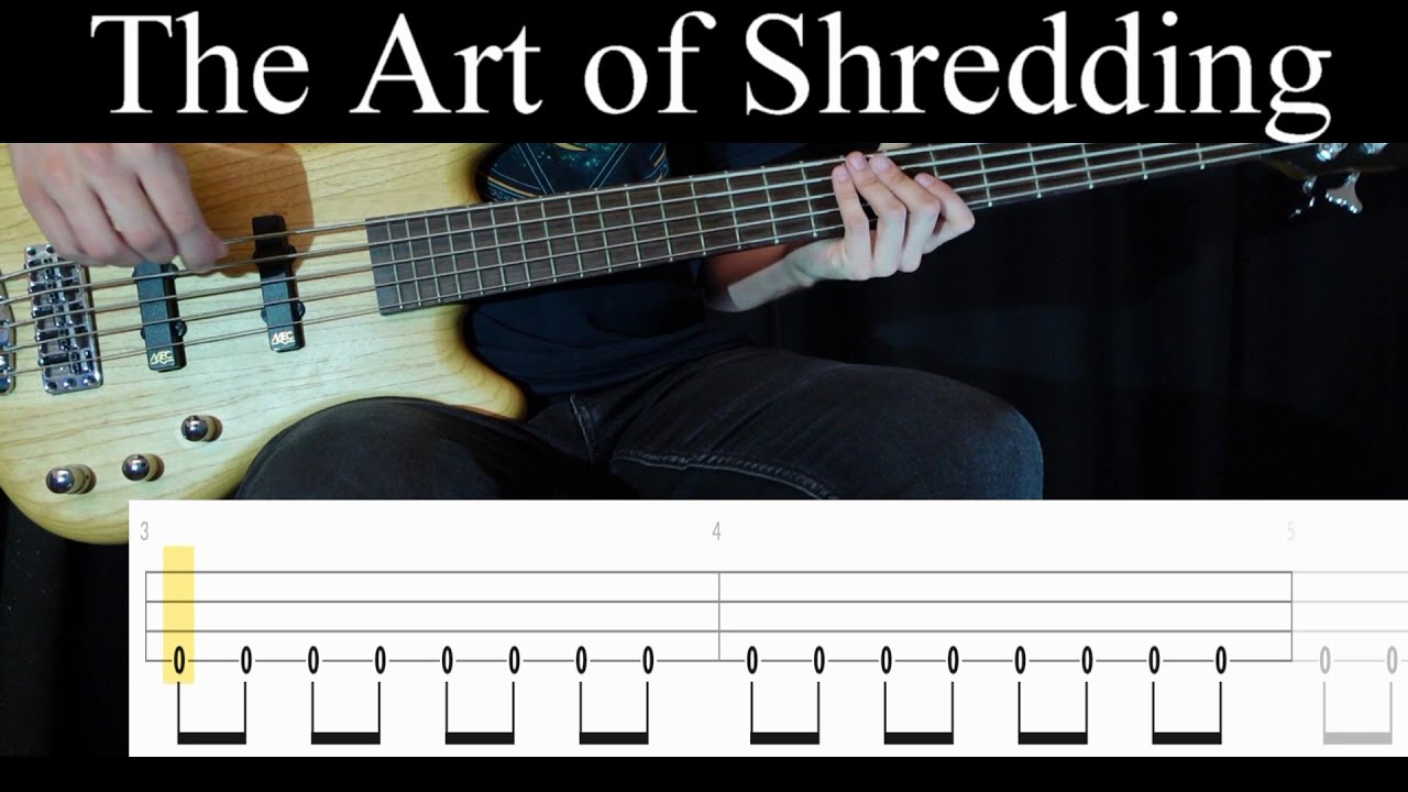 The Art of Shredding (Pantera) - Bass Cover (With Tabs) by Leo Düzey ...