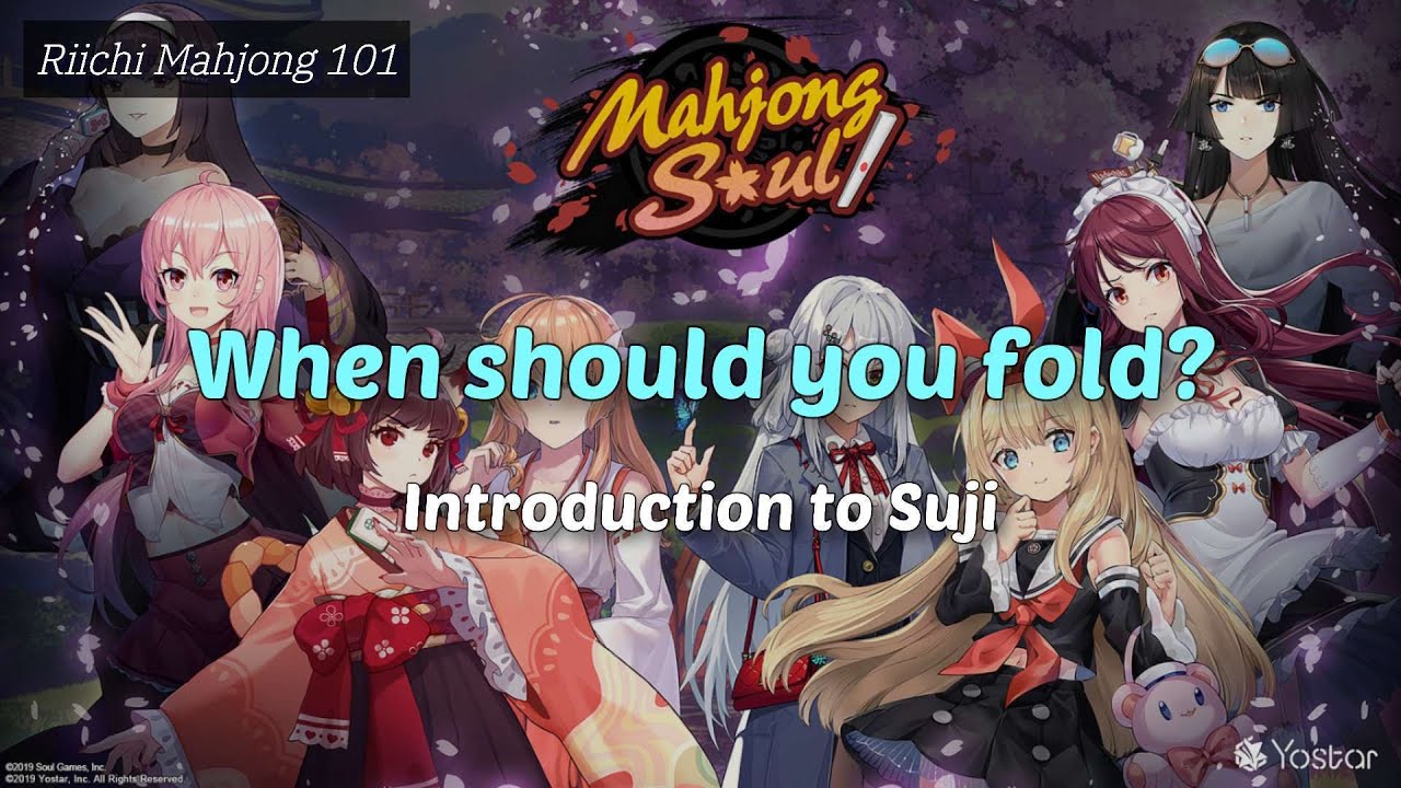 Riichi Mahjong 101: Basic push-fold and intro to Suji defense - YouTube