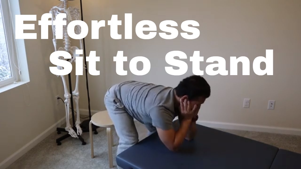 How to Stand From Sitting Without Effort - YouTube