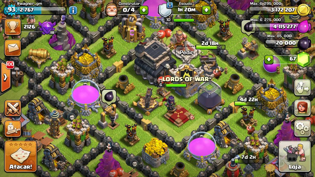 Ataque incomum (Clash of Clans)! Atacando com centro de vila 9! - YouTube