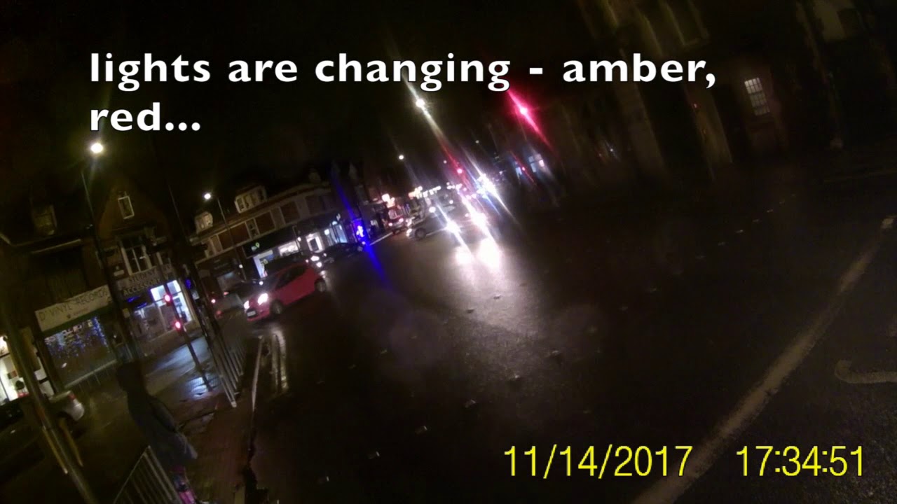 Driver runs red light at Death Junction - YouTube