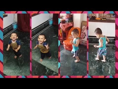 Cute little baby tip toe walking | baby running away | - YouTube