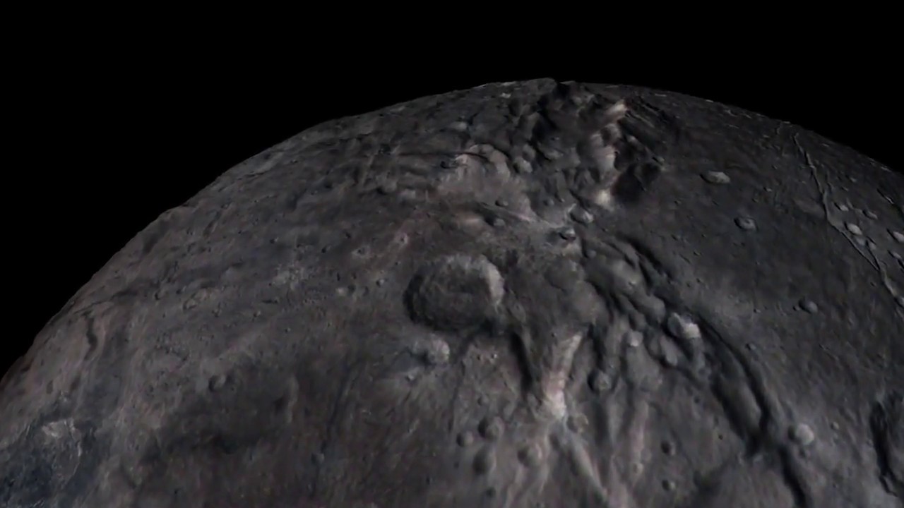 Animated Flyover of Pluto's Moon Charon | Video - YouTube