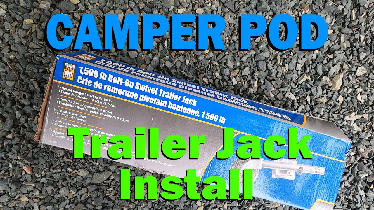 Trailer Jack Install - DIY Travel Trailer Build - Small Camper Pod With ...