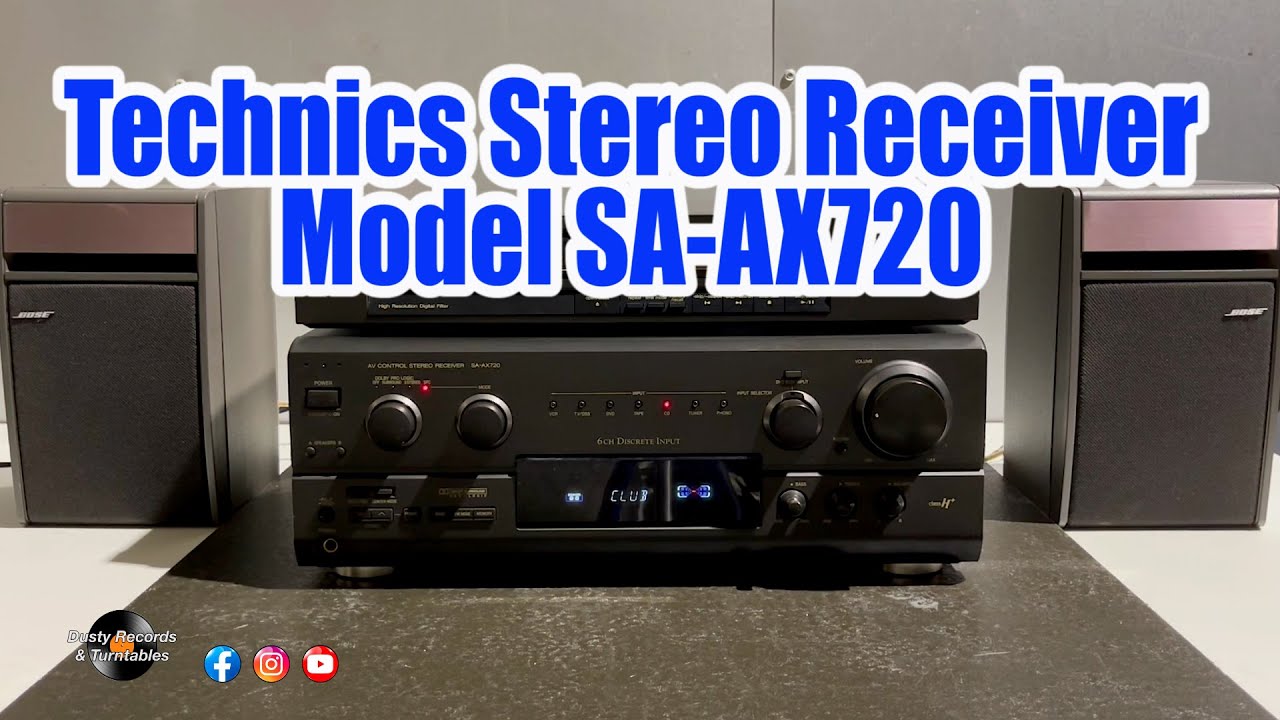 Technics Stereo Receiver Model SA-AX720 - YouTube
