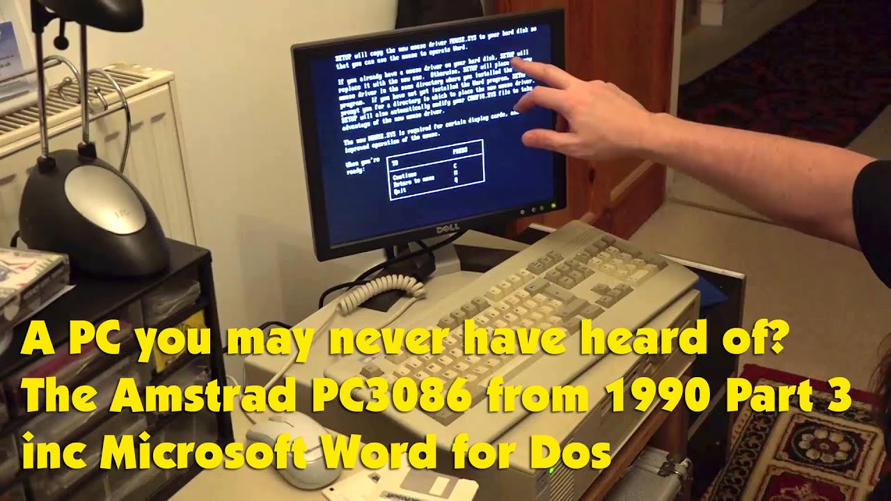 A PC you may never have heard of? The Amstrad PC3086 from 1990 Part 3 ...