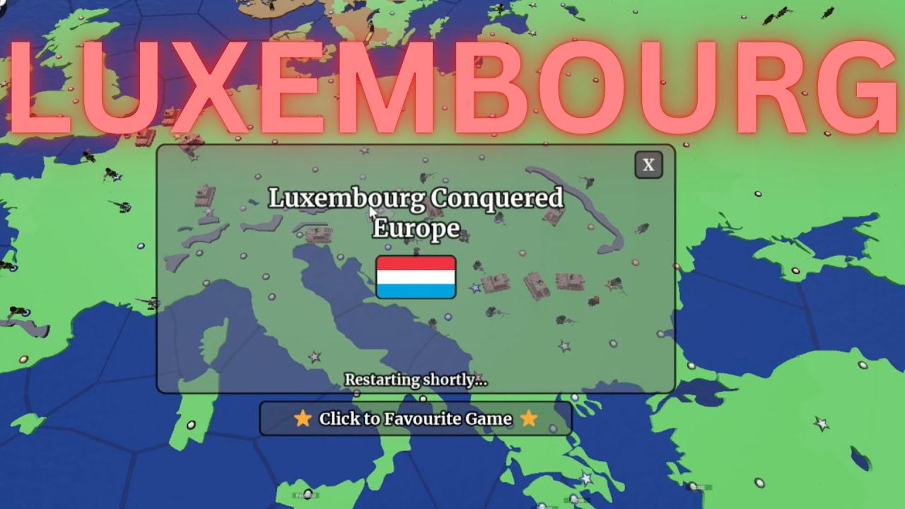 HOW TO WIN AS LUXEMBURG EASY METHOD I Conquer Europe WW2 - YouTube