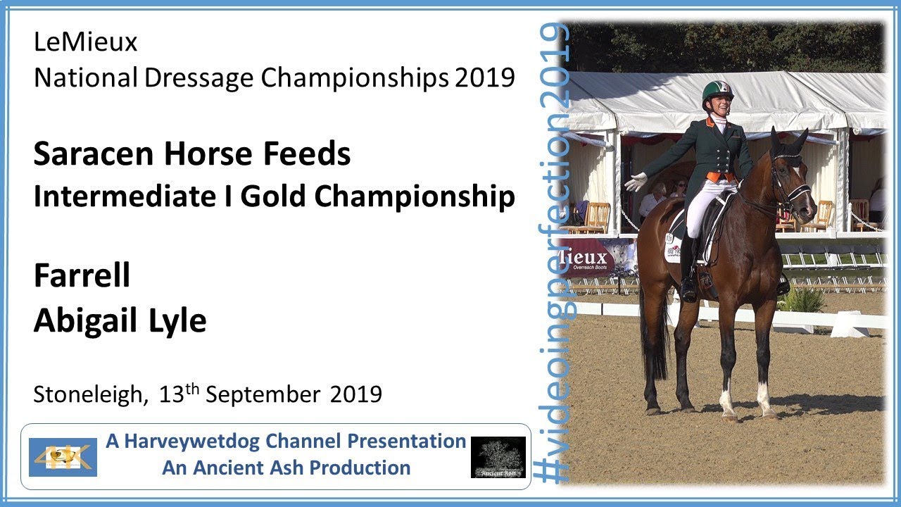 LeMieux National Dressage Championships: Abigail Lyle and Farell - YouTube