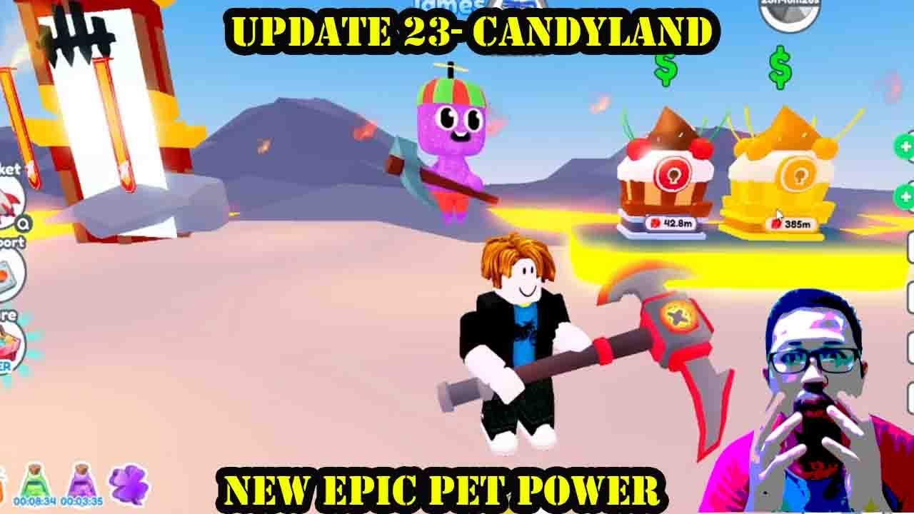 UPDATE 23 - CANDYLAND NEW EPIC PET POWER - MINION SIMULATOR ROBLOX ...