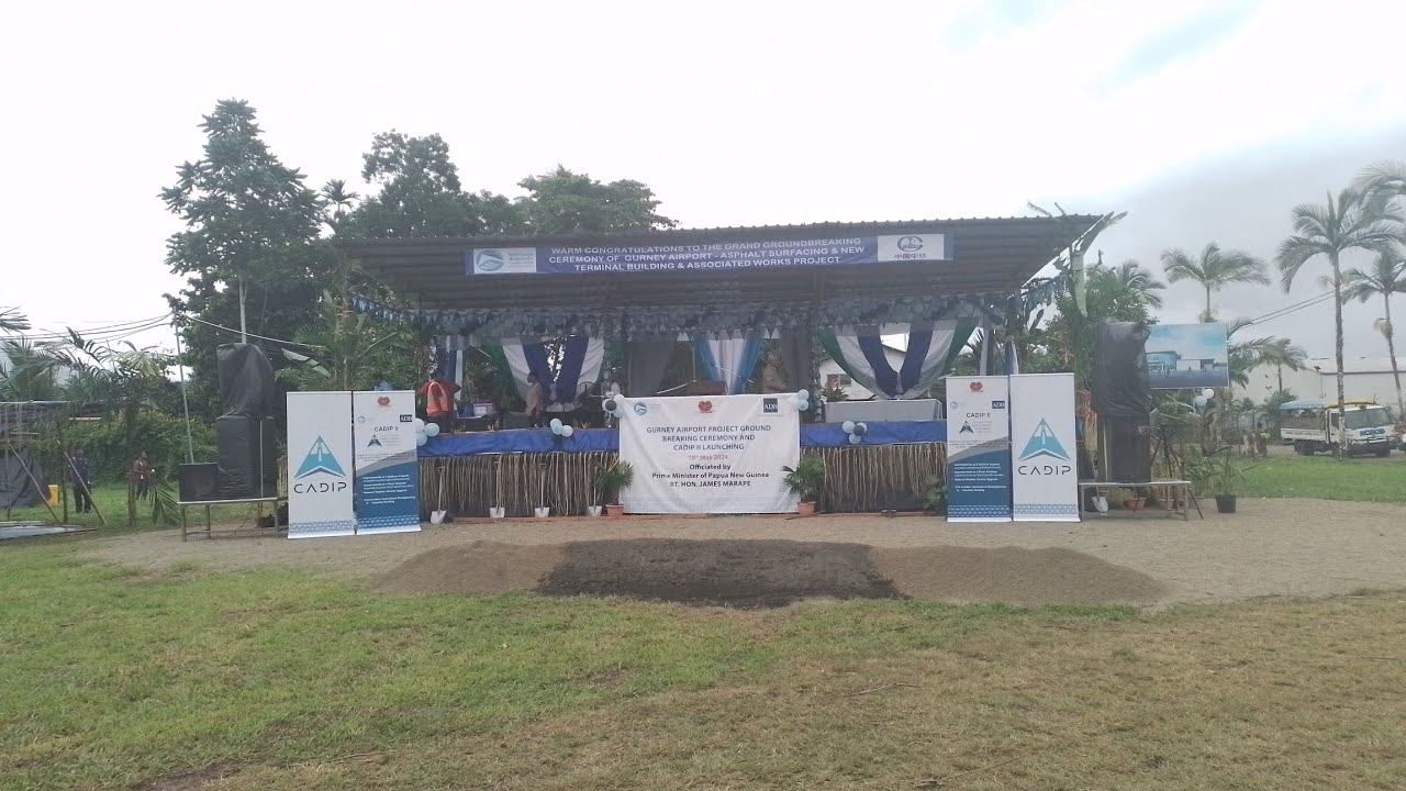 Gurney Airport Upgrade Ground Breaking Ceremony - Under CADIP II ...