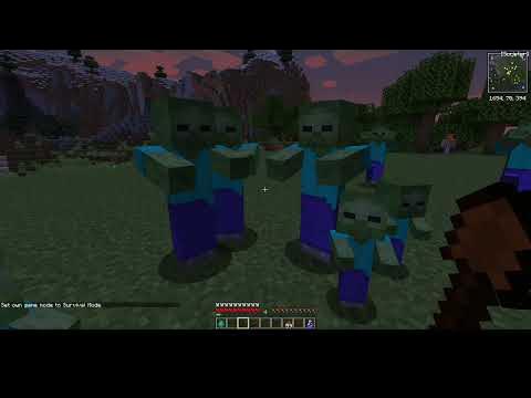 Minecraft Custom NPCs Scripting Zombie mob fun - YouTube