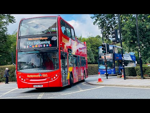 York Open Top Bus At CitySightseeing Bus & Golden Tour Bus