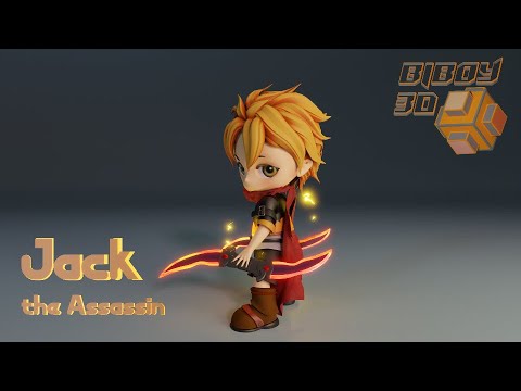rpg game character made using blender - YouTube