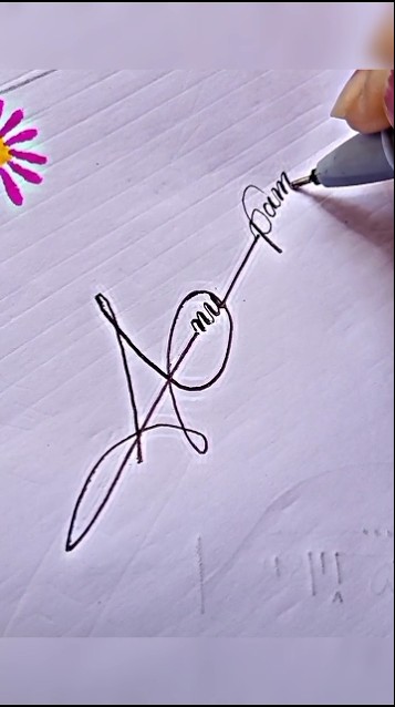 How to improve your signature style!!👀 ️'Anupam' ️#debolinahandwriting ...