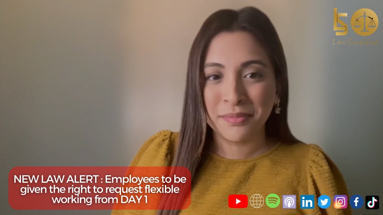 NEW LAW: Employees will be given the right to request flexible working from DAY 1 of employment ...