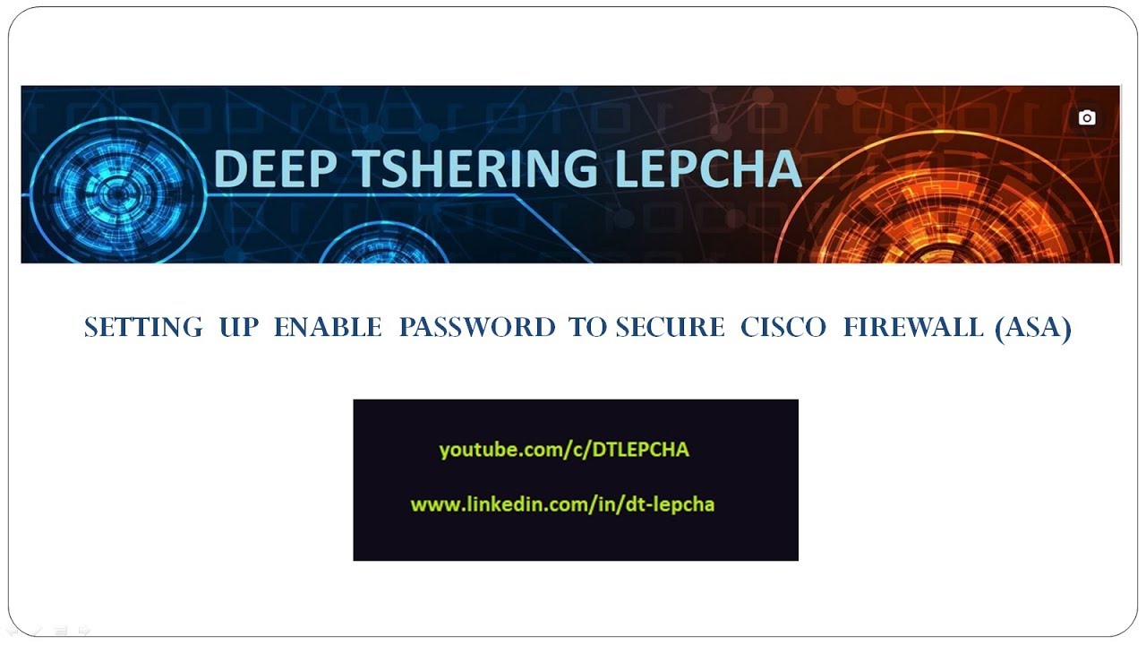 Cisco Firewall (ASA) - Setting Up Enable Password - YouTube