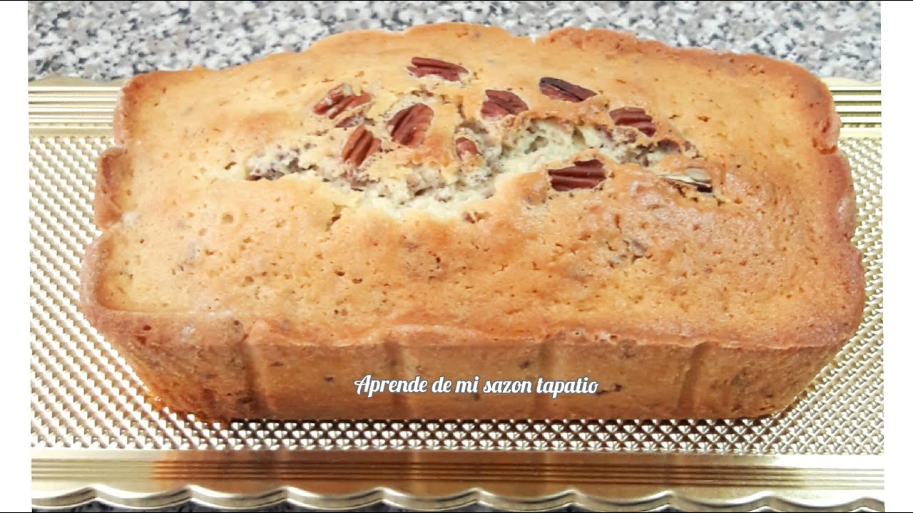 receta de panqué de nuez / cómo hacer panqué de nuez para negocio - YouTube