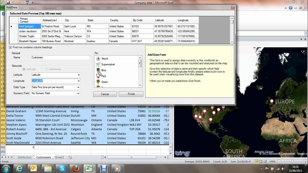 Map Your Location Data: Mapcite Excel Add-In Full Product Demo - YouTube