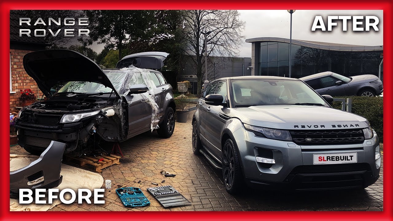 Rebuilding a Wrecked / Salvage / Damaged Range Rover Evoque - in 10 ...