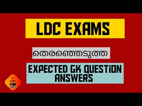 selected important question answers for LDC examination 2020/Kerala psc ...