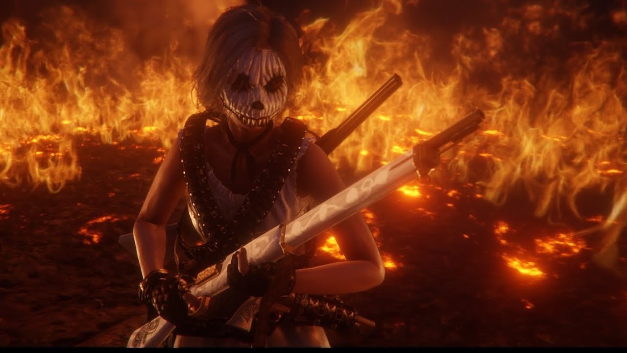 RDR2 Mask outfit for females (Ghost Rider) - YouTube
