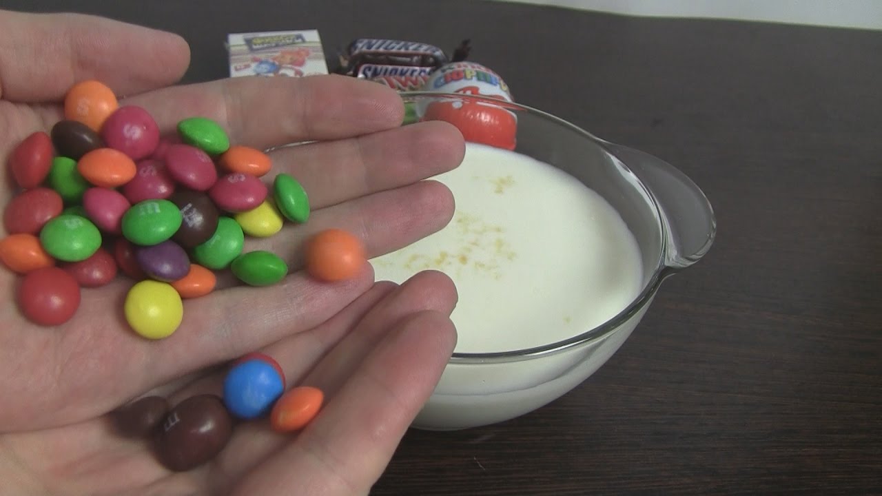 A LOT OF CANDY SOUP with M&M's and Skittles - YouTube