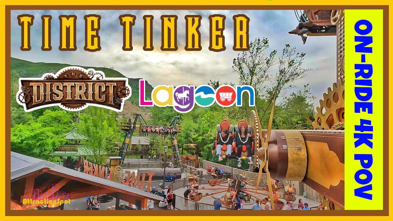Time Tinker | On Ride | 4K POV | The District | Lagoon Amusement Park ...