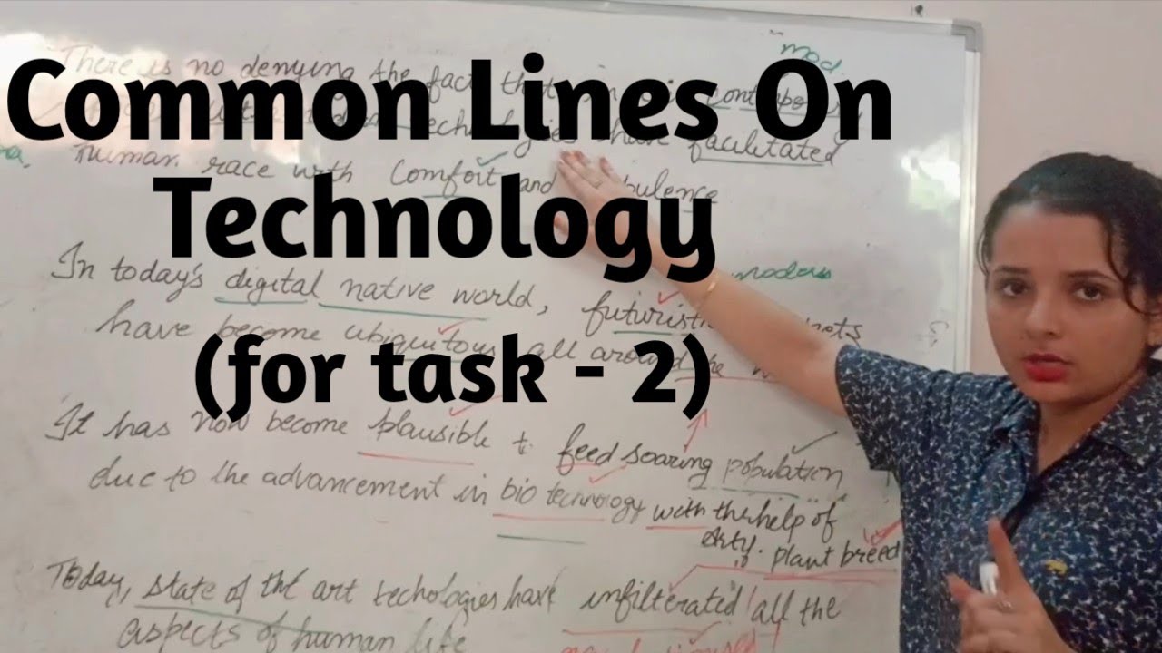 Common Lines On Technology For Ielts Essay | Best Lines For Essay On ...