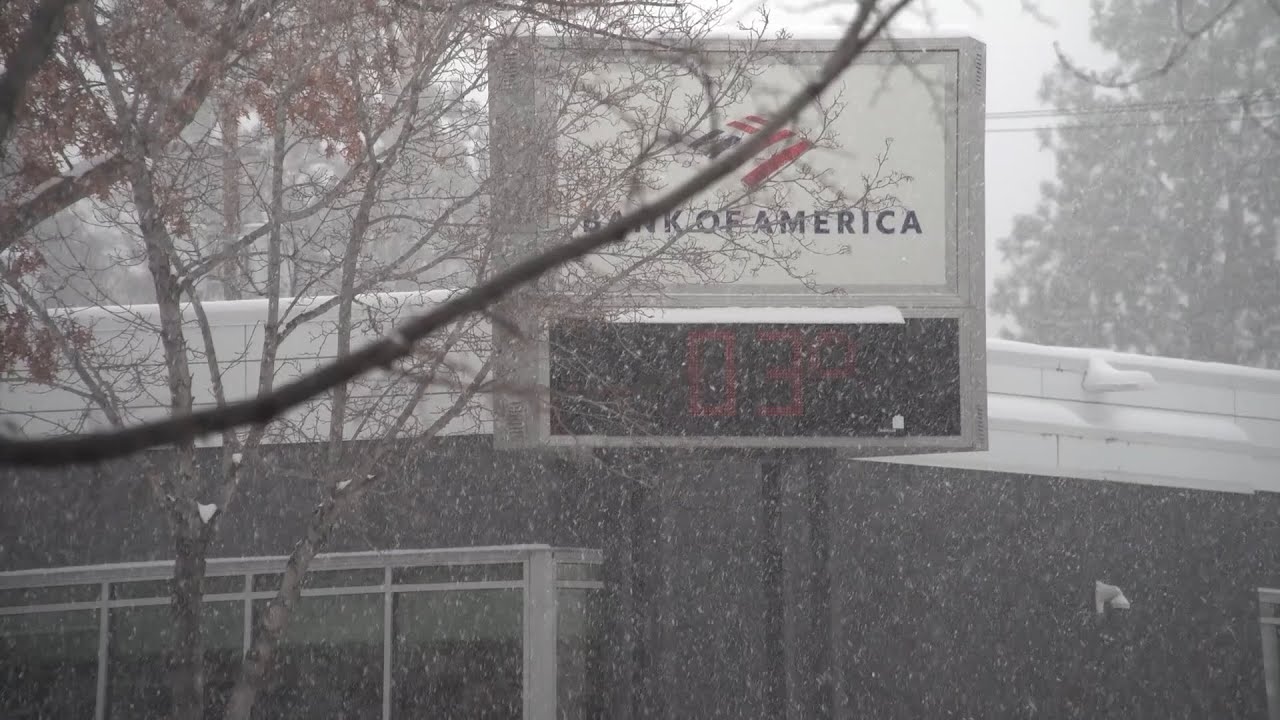 Saturday Snow Storm in Central Oregon - YouTube