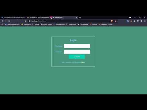 Simple Phone book/directory Web App in PHP DEMO - YouTube