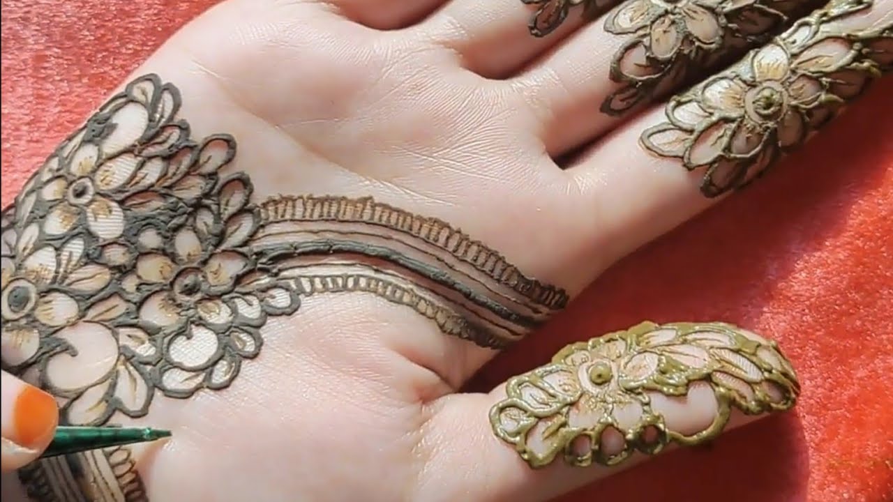 very beautiful negative space mehndi design| Easy mehndi design| mehndi ...
