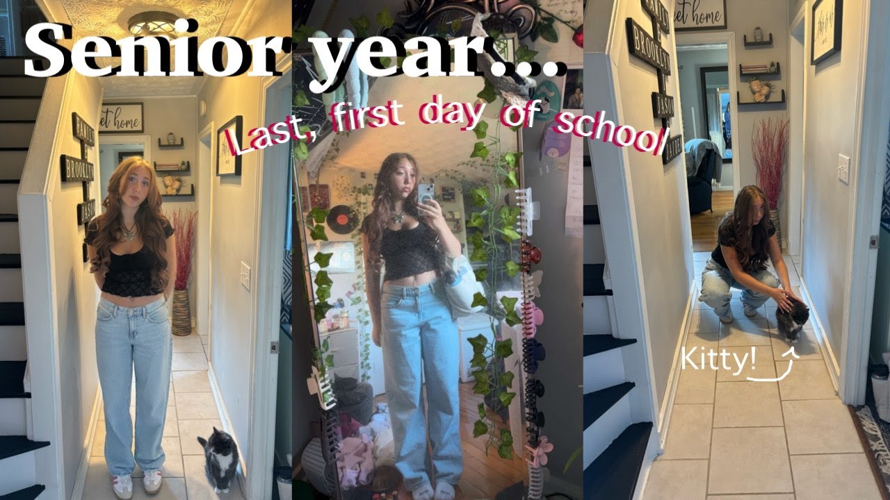 First day of school (senior year) back to school GRWM - YouTube