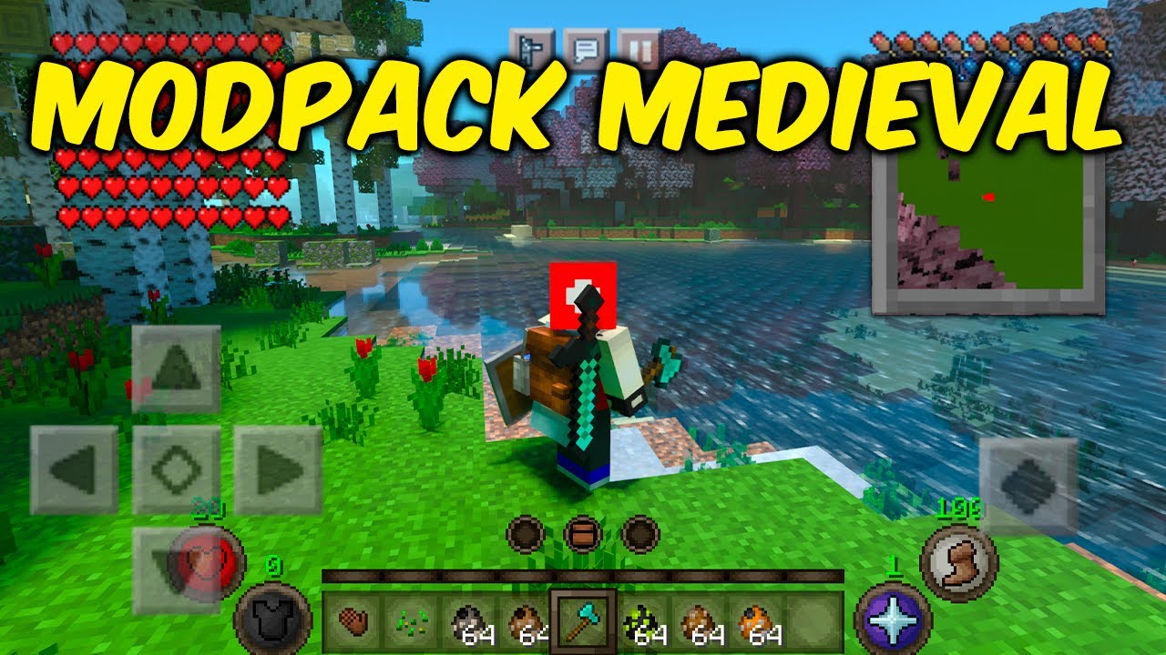 SAIU! MODPACK MEDIEVAL MMORPG PARA MINECRAFT PE 1.20(modpack minecraft ...