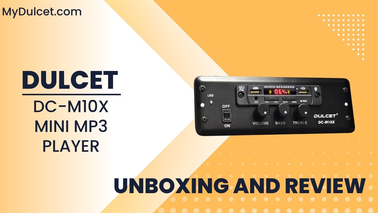 Dulcet DC - M10X Mini Mp3 Player with Bluetooth,USB Detailed Unboxing ...
