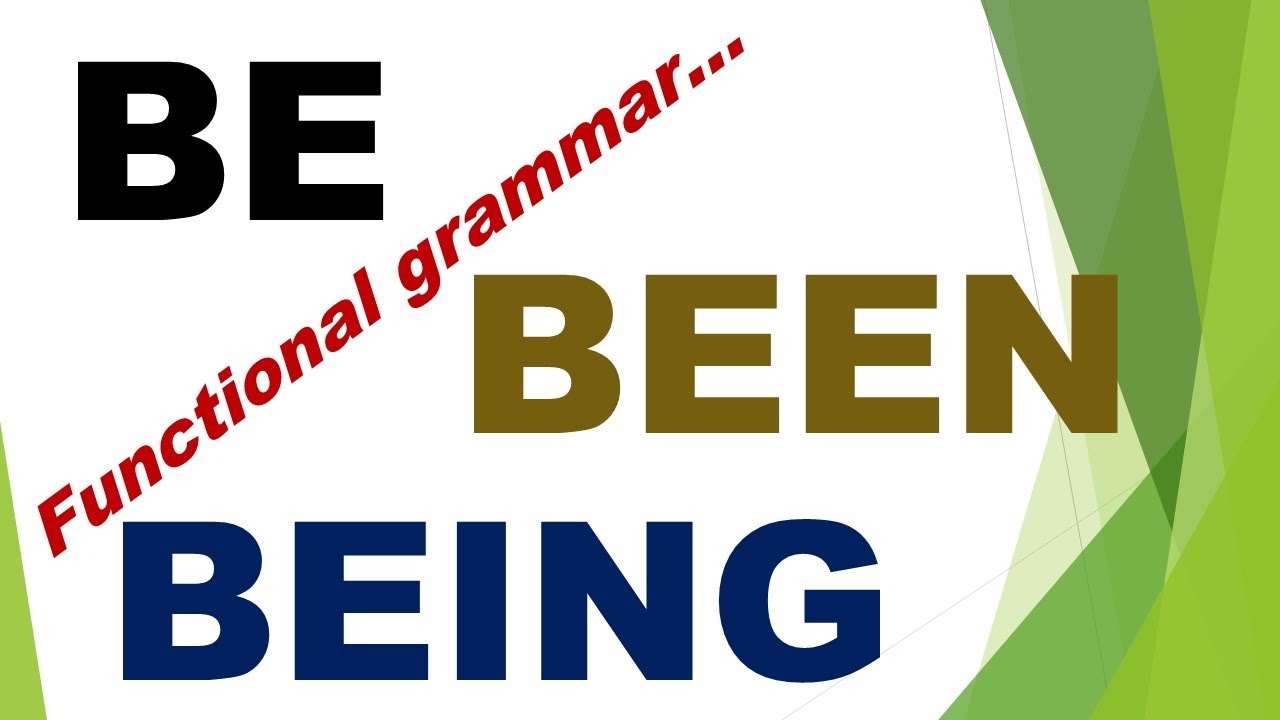 How to use BE, BEEN and BEING in a sentence - by Subhash Kartik - YouTube
