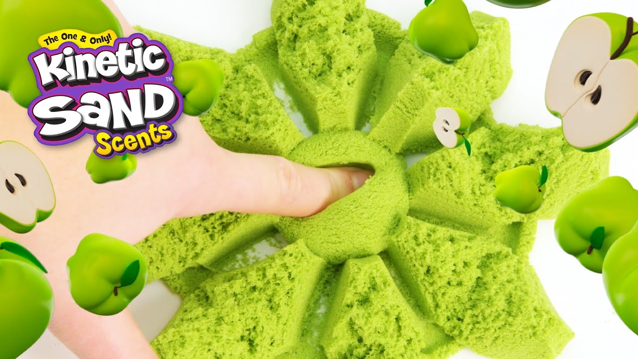 10 Minutes of Oddly Satisfying Scented Kinetic Sand ASMR Slicing ...