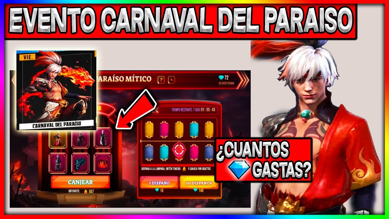COMO FUNCIONA EL EVENTO CARNAVAL DEL PARAISO MOSTRANDO LA SKIN FUEGO ...