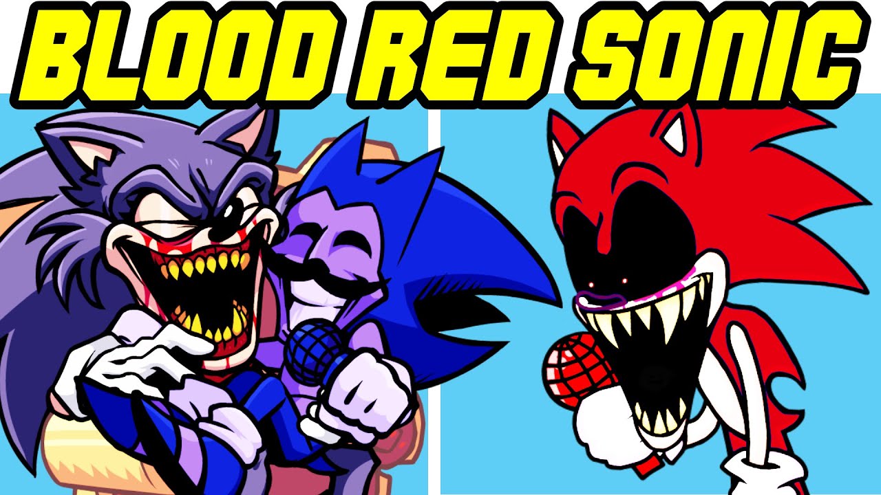 Friday Night Funkin' VS Blood Sonic (Blood Red Snow) (FNF Mod) - YouTube