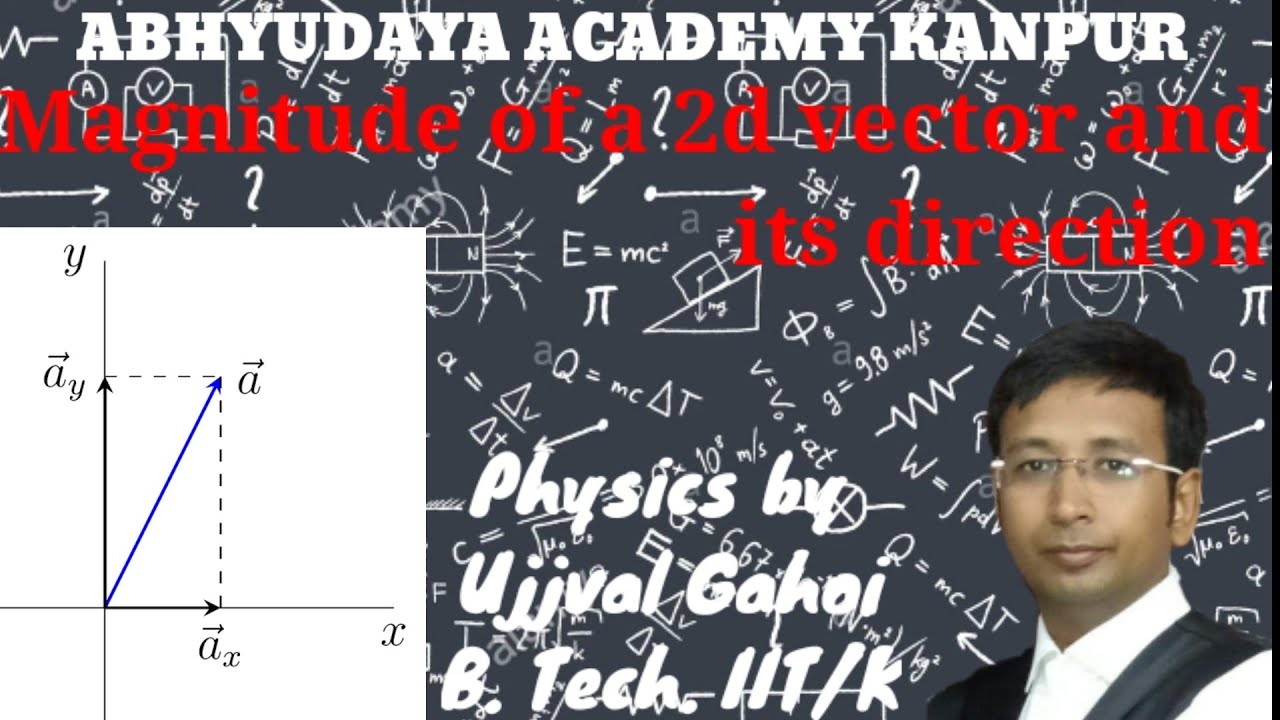 Magnitude of 2d vector and its direction or angle and value of some ...