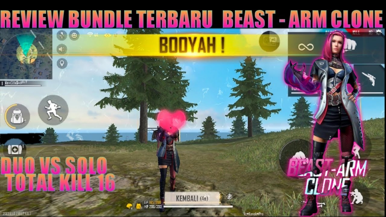 SOLO VS DUO PAKAI BUNDLE TERBARU BEAST-ARM CLONE AUTO BOOYAH!! - YouTube