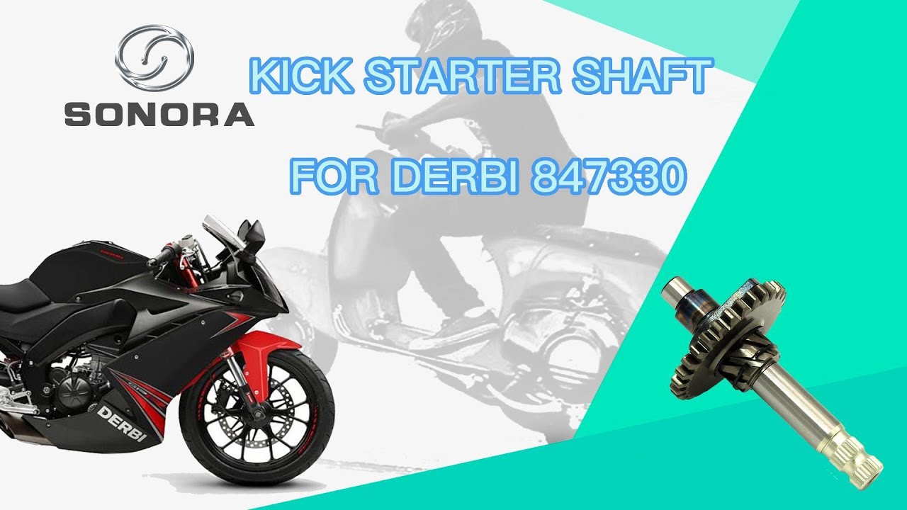 KICK STARTER SHAFT FOR DERBI 847330 ST04125-0004-SONORA MOTOR - YouTube