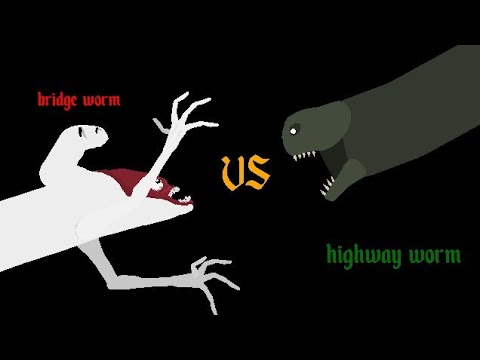 Bridge worm Vs Highway worm |Stick Nodes Animation| - YouTube