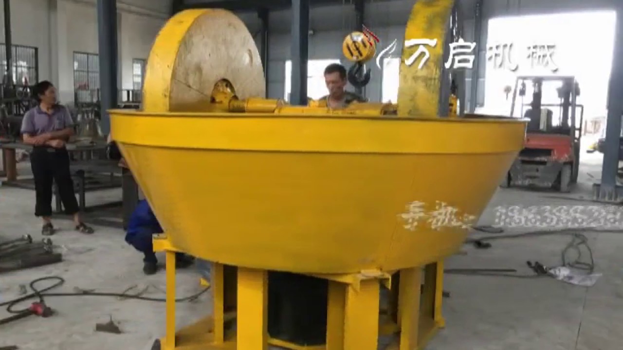 Faithful quality Double disc gold grinding milling machine,Gold Wet Pan ...