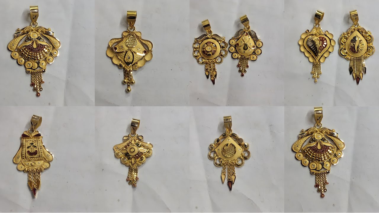 latest gold locket designs with weight and price || gold pendant design ...