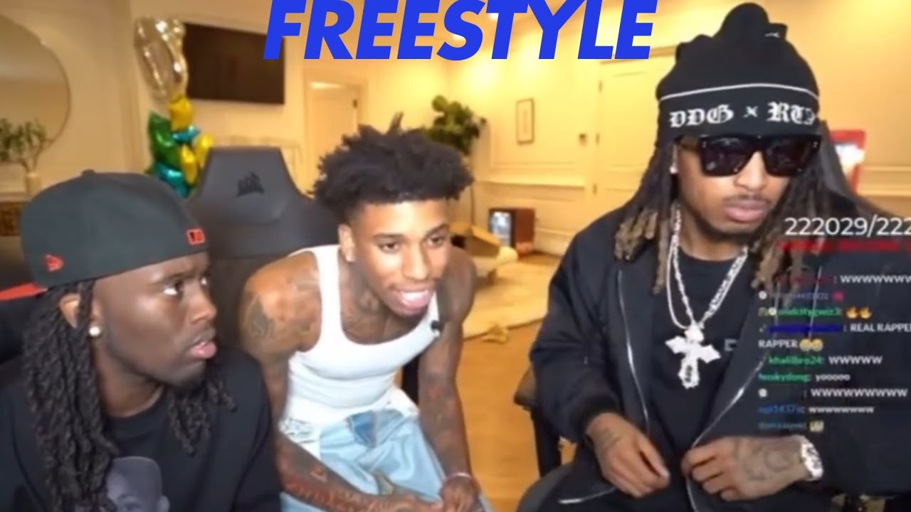 DDG Spits Crazy Freestyle on Kai's Live Stream with NLE Choppa - YouTube