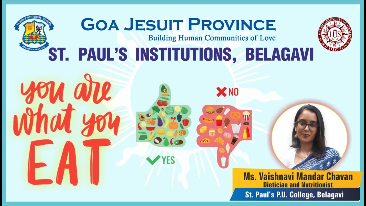 Health & Nutrition || Ms. Vaishnavi Mandar Chavan || St. Paul's ...