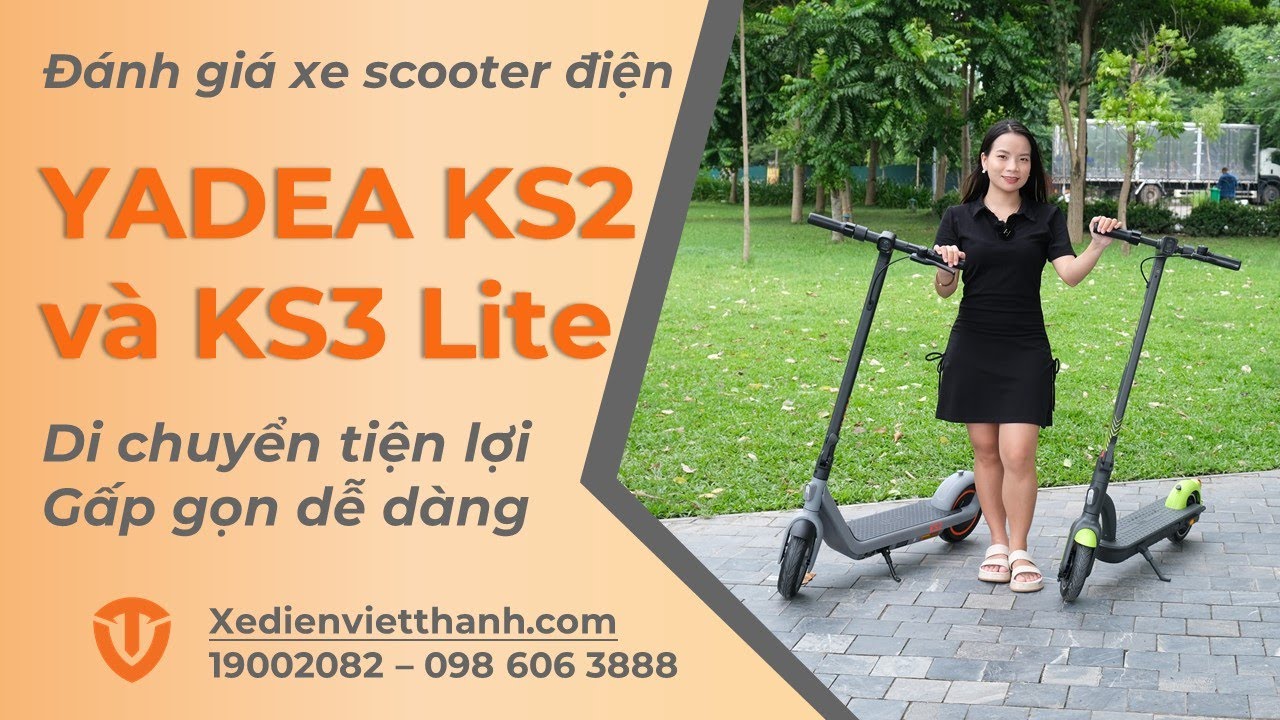 Xe Scooter điện chính hãng, giá tốt - YADEA KS3 Lite và KS2 - YouTube