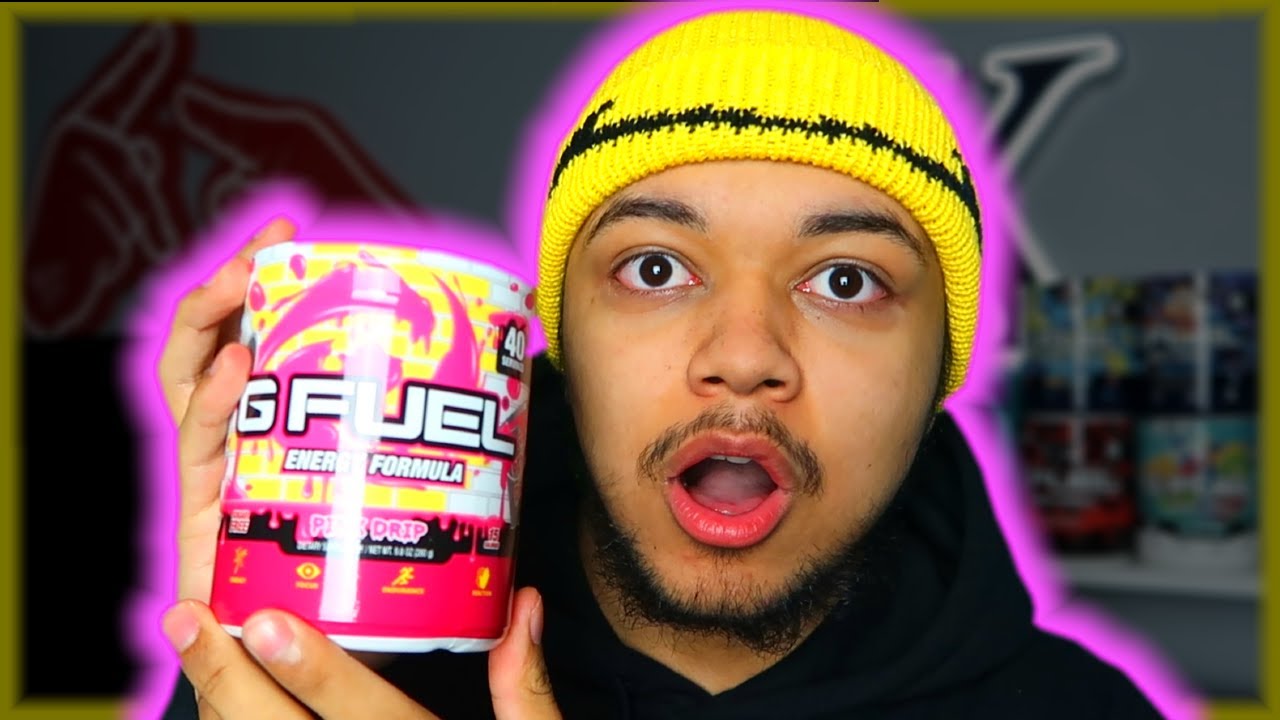 NEW PINK DRIP GFUEL FLAVOR REVIEW! - YouTube