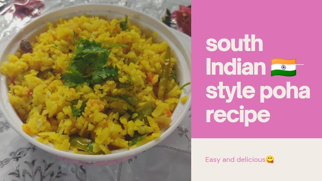 how to make South Indian style poha recipe at home - YouTube