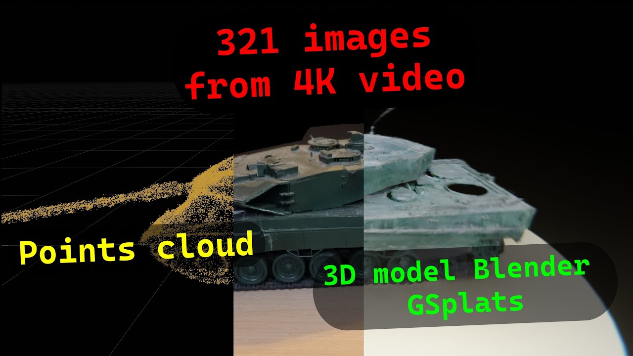 3D Tank model created using Gaussian Splatting in Blender EEVEE - YouTube